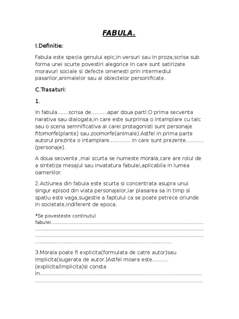 Fabula Schelet | PDF