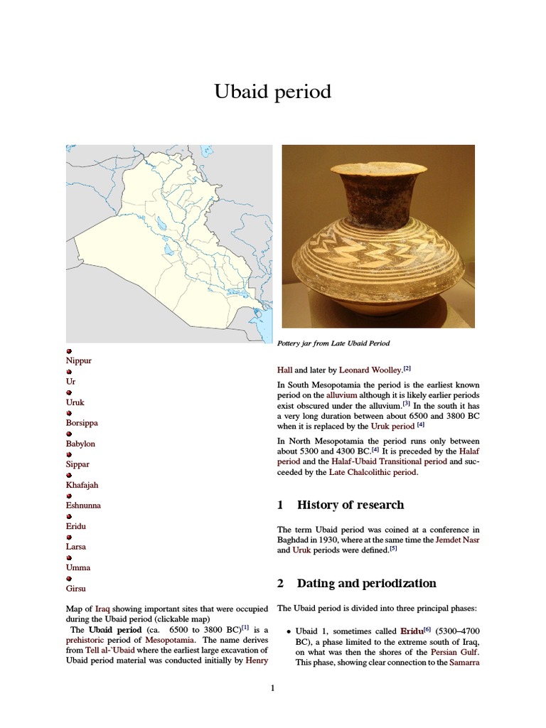 Ubaid Period | Bronze Age | Archaeology
