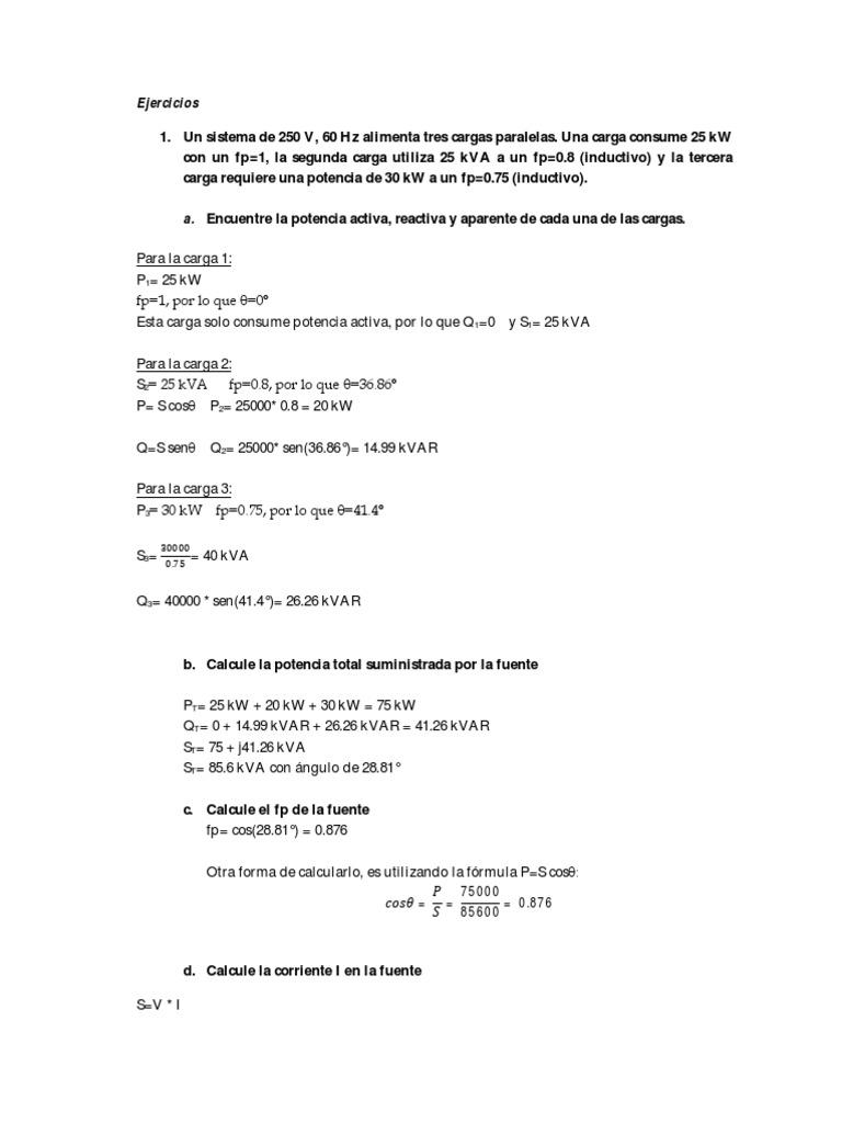 Ejercicios FP | Descargar gratis PDF | Tarifas | Energia electrica