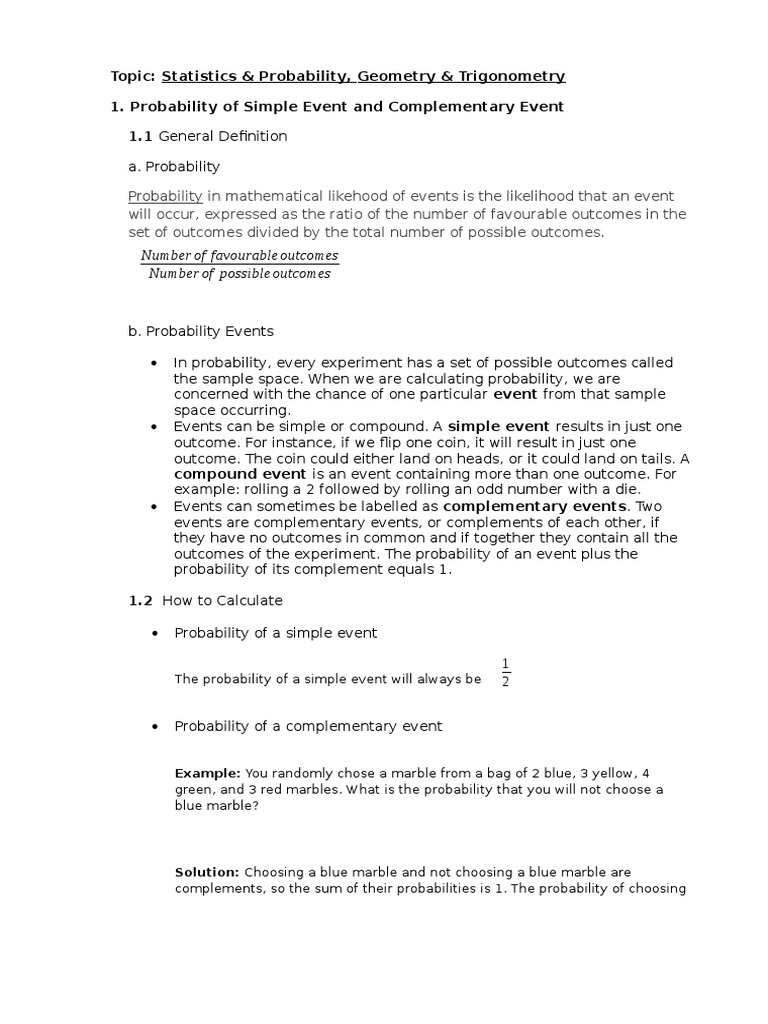 Probability Project | Shape | Probability | Free 30-day Trial | Scribd