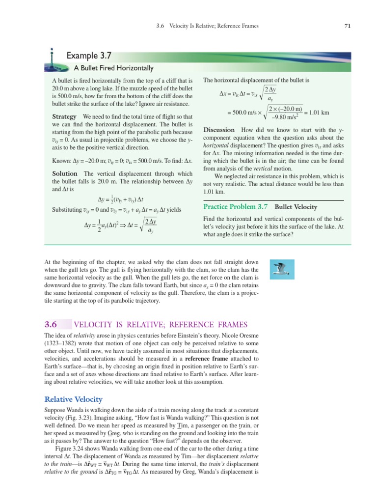 Calculating Relative Velocities | PDF | Velocity | Euclidean Vector