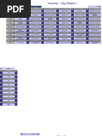 INSANITY Max 30 Workout Calendar | PDF | Physical Fitness | Physical ...