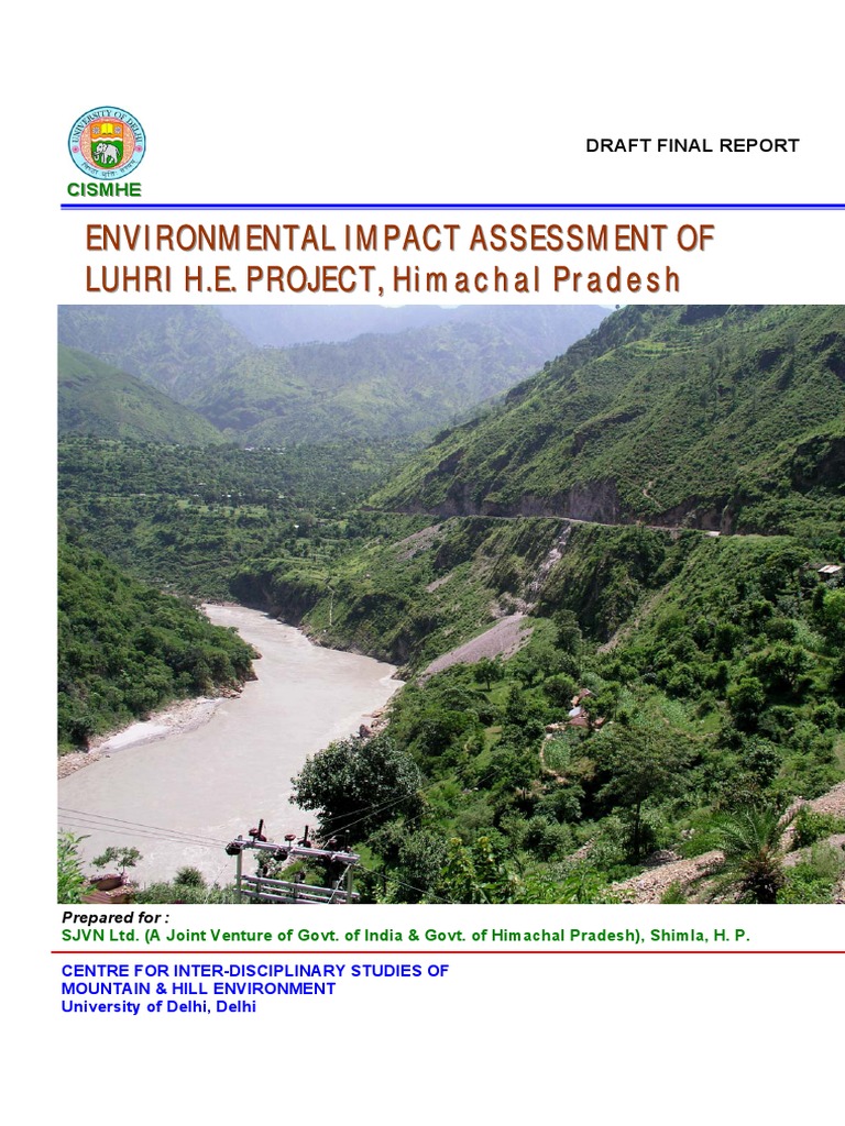Luhri Hydro-Electric Project EIA Report | PDF | Hydroelectricity | River