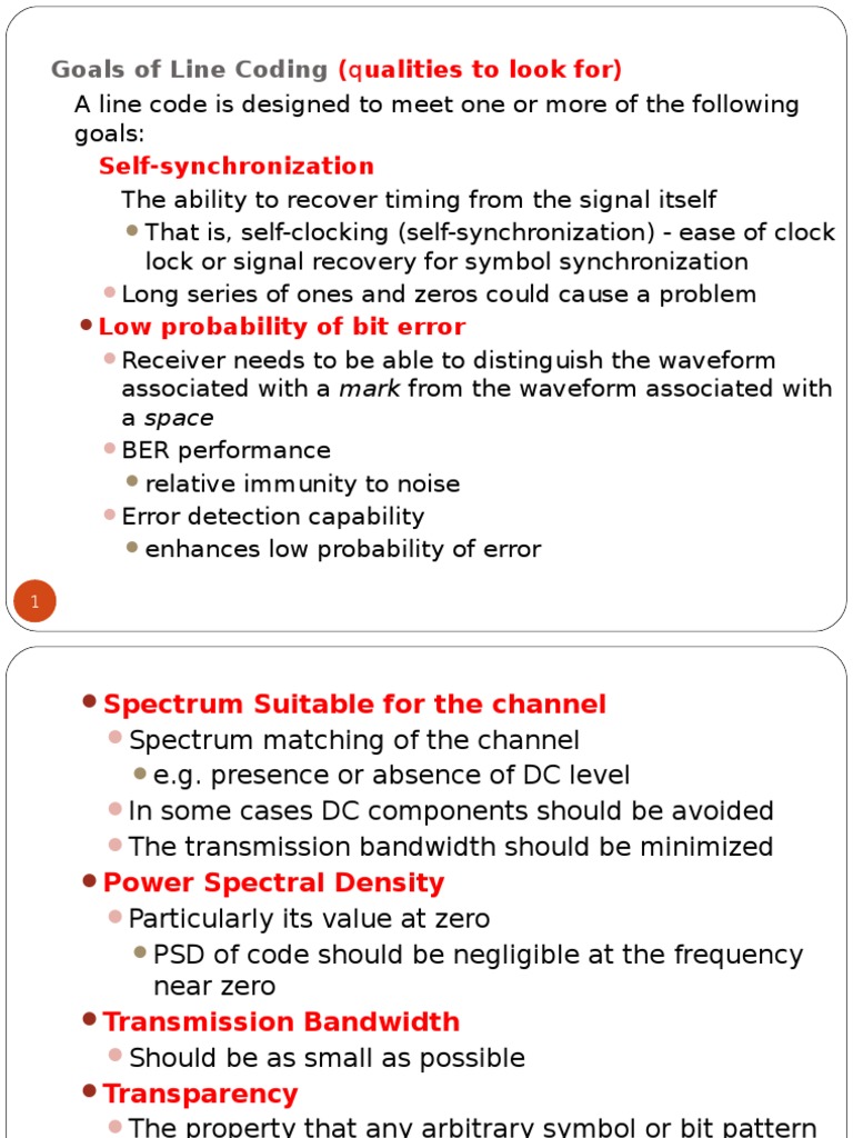 Line Coding Techniques | PDF | Encodings | Physical Layer Protocols