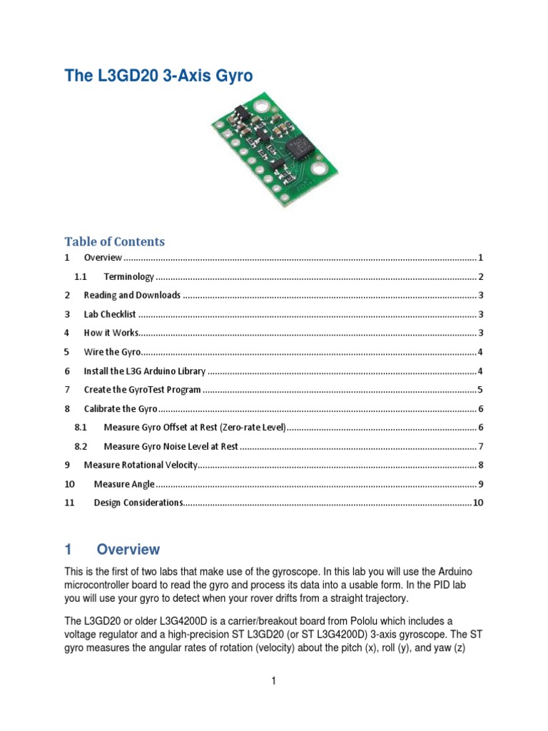5 Arduino IDE Gyro | PDF | Gyroscope | Integer (Computer Science)