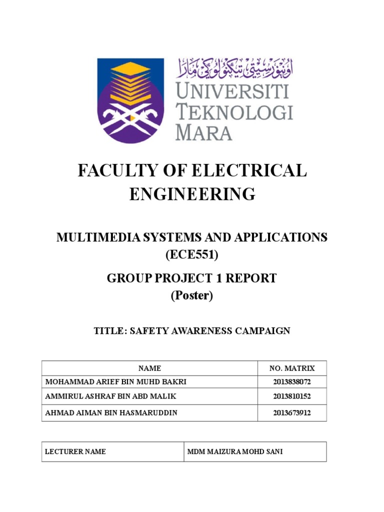Group Project (Poster) Report | PDF | Software | Computing And ...