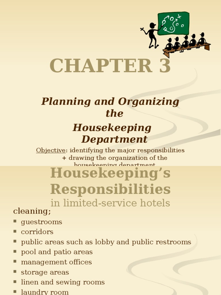 Organizing the Hotel Housekeeping Department | PDF | Pantry | Housekeeping