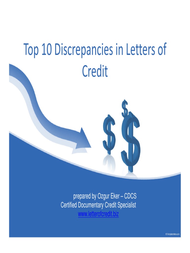 Common Letter of Credit Discrepancies | PDF | Letter Of Credit | Bill ...