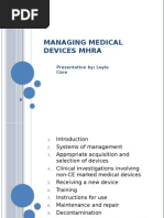 SOP For Maintenance of Medical Devices | PDF | Medical Device | Medicine