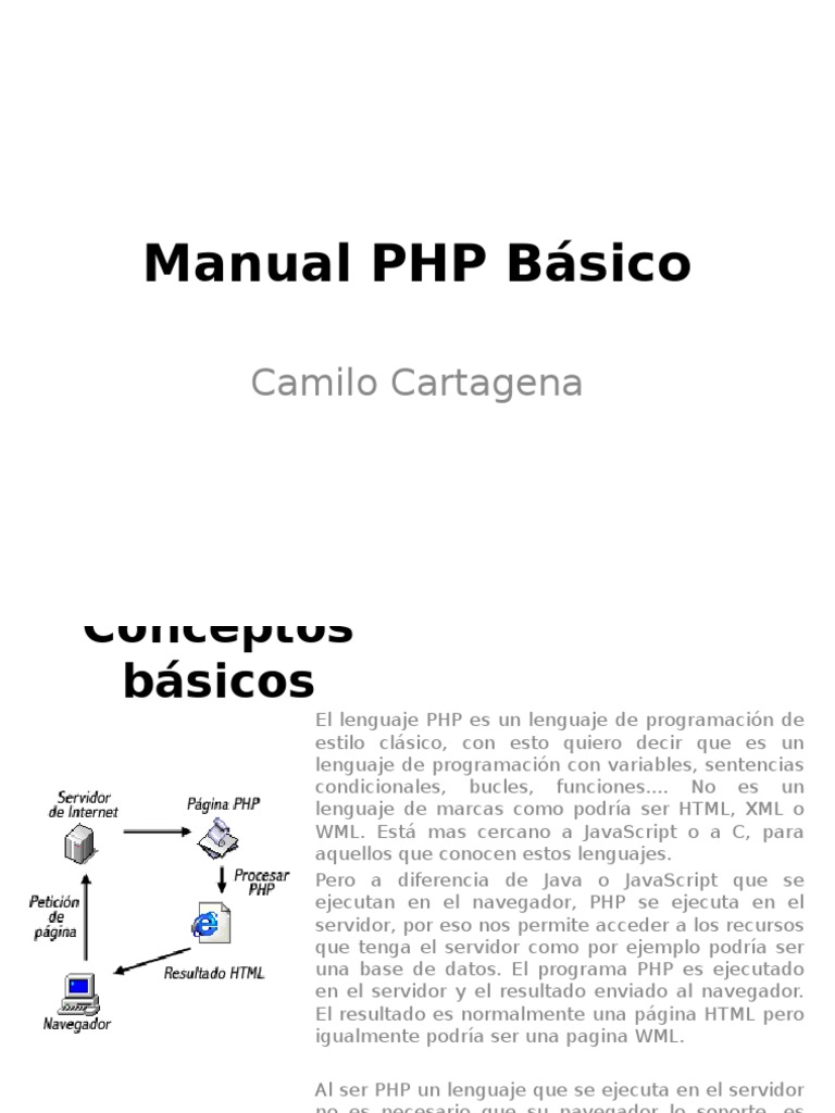 Manual PHP Básico | PDF | Php | Servidor web