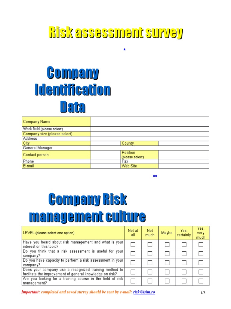 Risk Management Survey | Download Free PDF | Risk Management | Risk