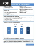 Hypertonic Saline Usage Guide | PDF