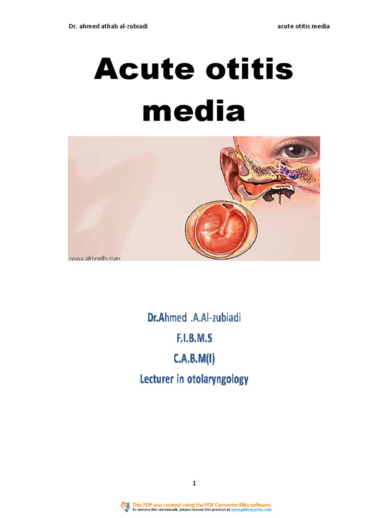 Acute Otitis Media | PDF | Immunology | Medical Specialties