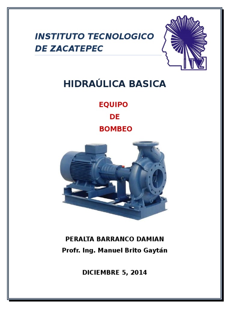 Equipo de Bombeo | PDF | Bomba | Gases