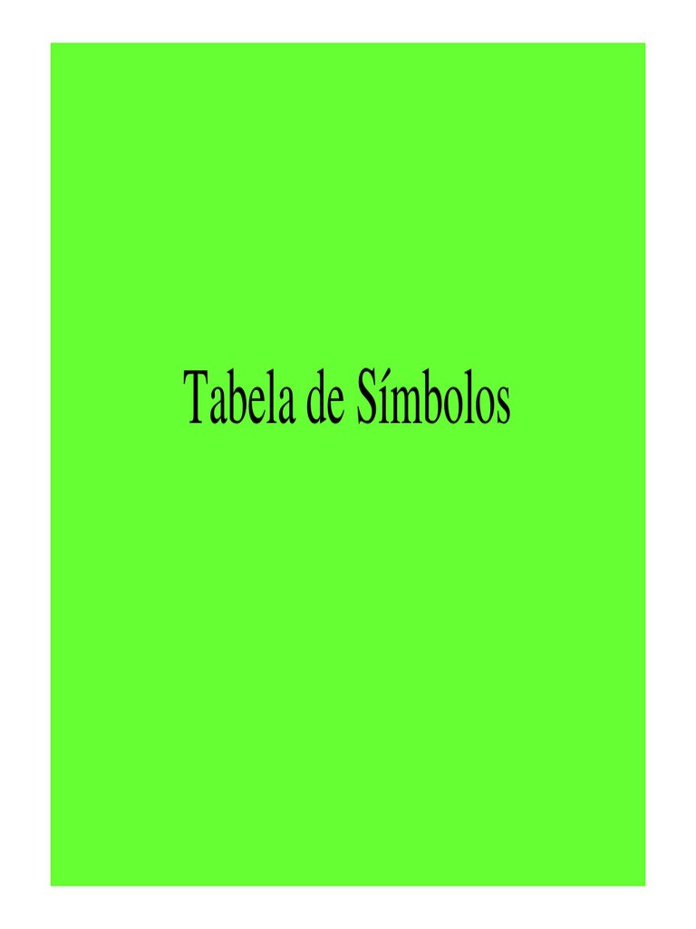 04 Tabela de Simbolos PDF | PDF | Compilador | Linguagem de programação