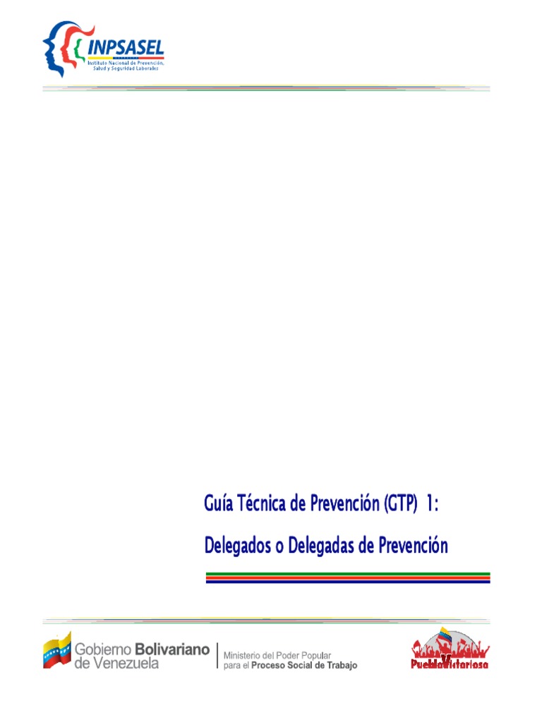Inpsasel Guia Tecnica de Prevencion Anexo 12 | PDF