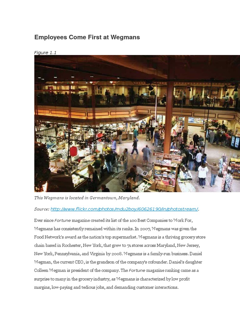 Wegmans Employee Values and Culture | PDF | Employment | Foods