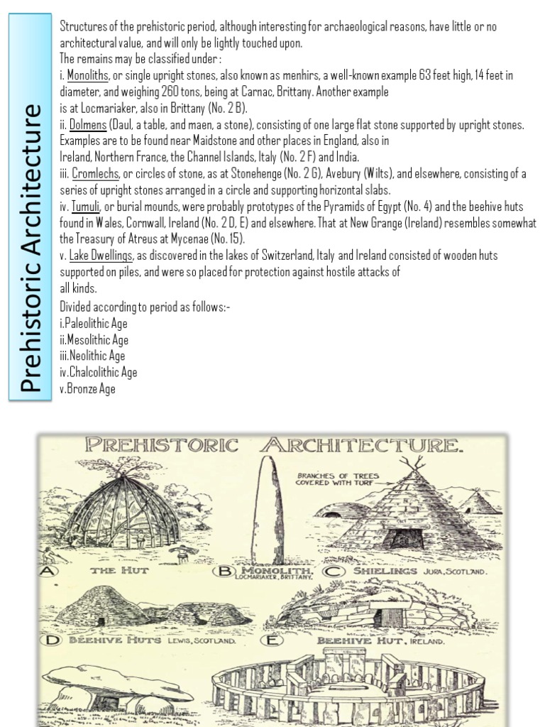 Prehistoric Architecture | PDF | Stone Age | Paleolithic
