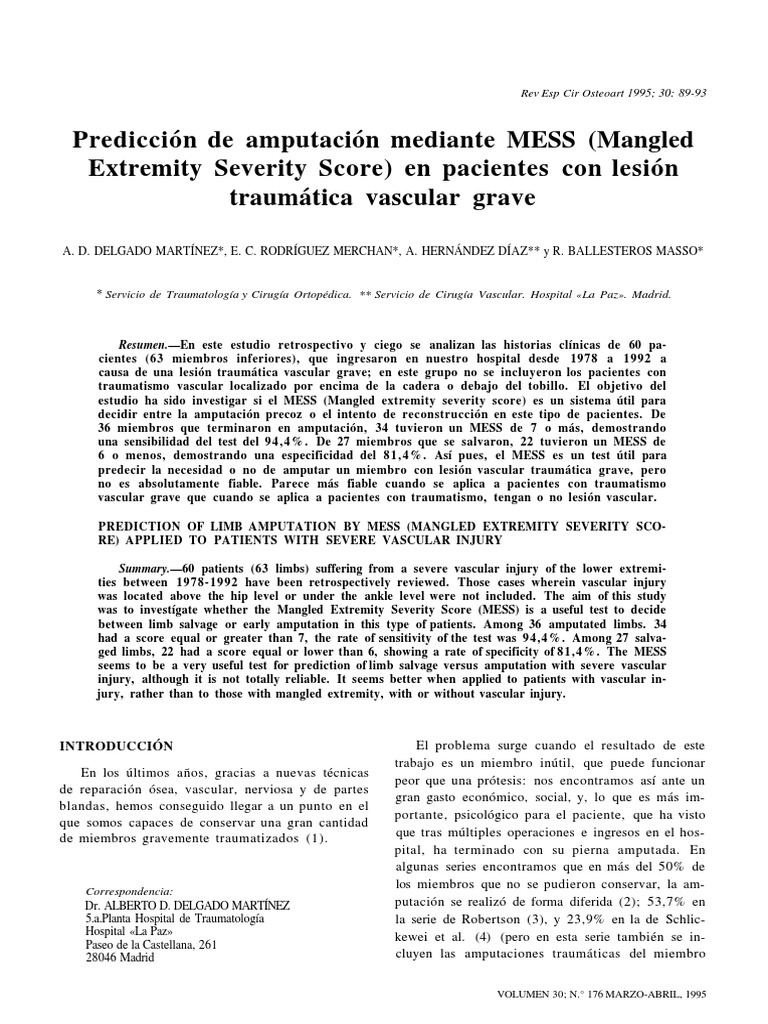 Escala de Mess | PDF | Isquemia | Especialidades Medicas