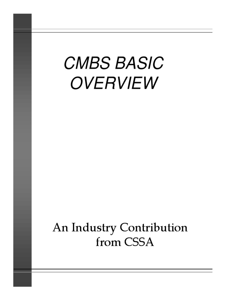 CMBS Basic Overview en | PDF | Commercial Mortgage Backed Security ...