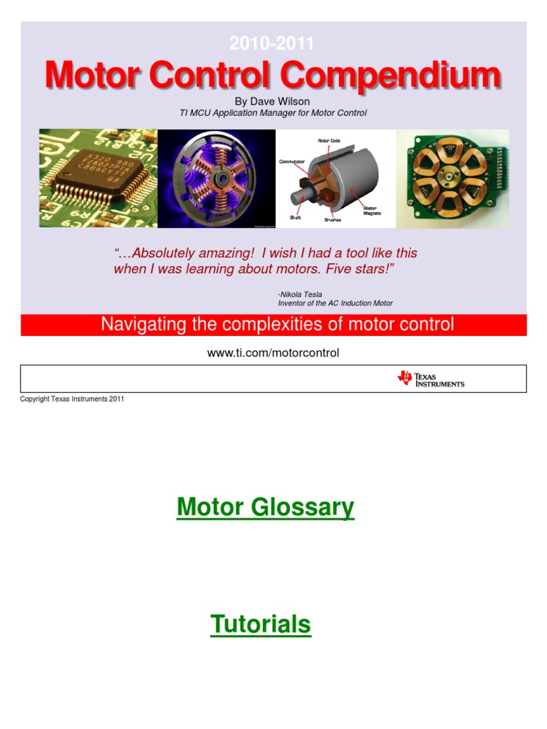TI Motor Control Compendium 2010 | PDF | Electric Motor | Power Inverter