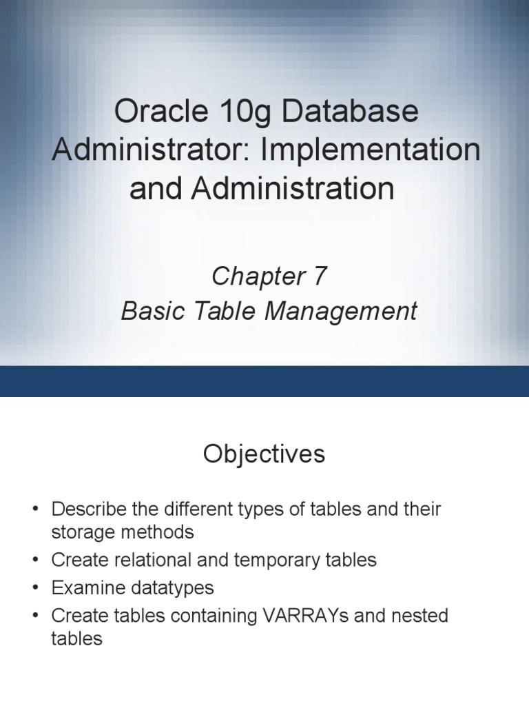 CH 07 | PDF | Database Index | Oracle Database