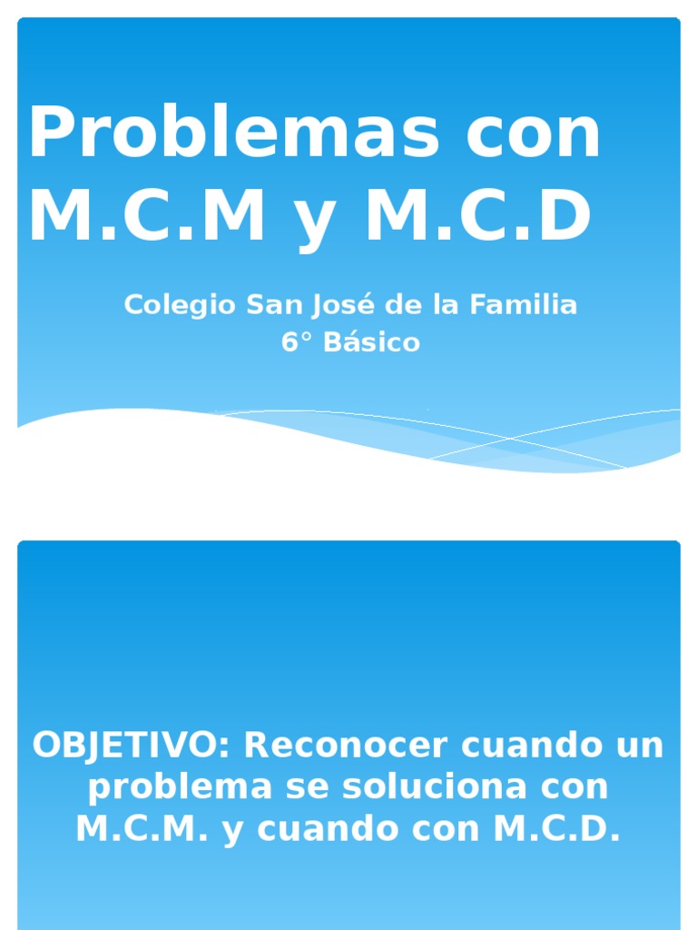 Problemas Con MCM y MCD | PDF