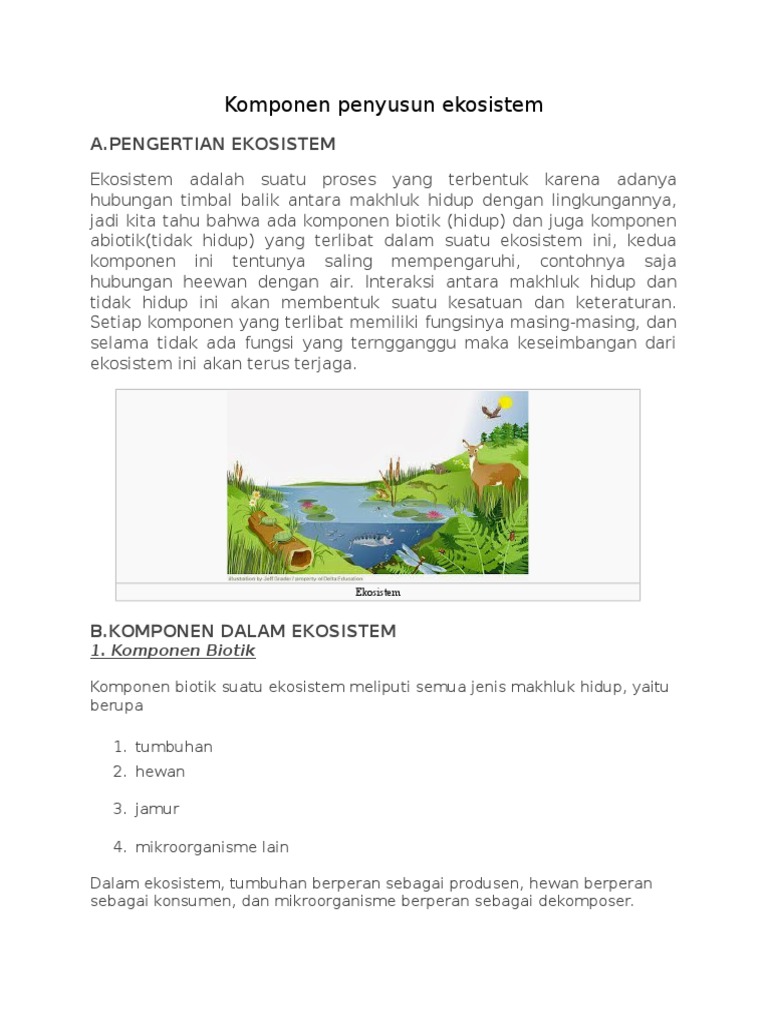 Komponen Penyusun Ekosistem | PDF
