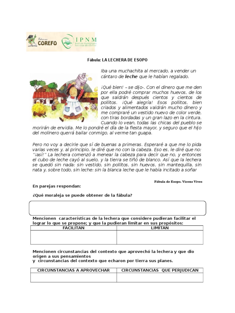 Lectura y Analisis de Fábula | PDF