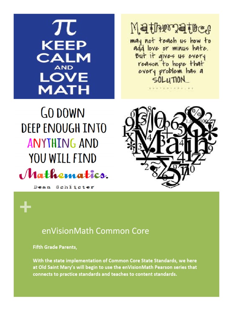 En Vision Math | PDF | Learning | Education Theory