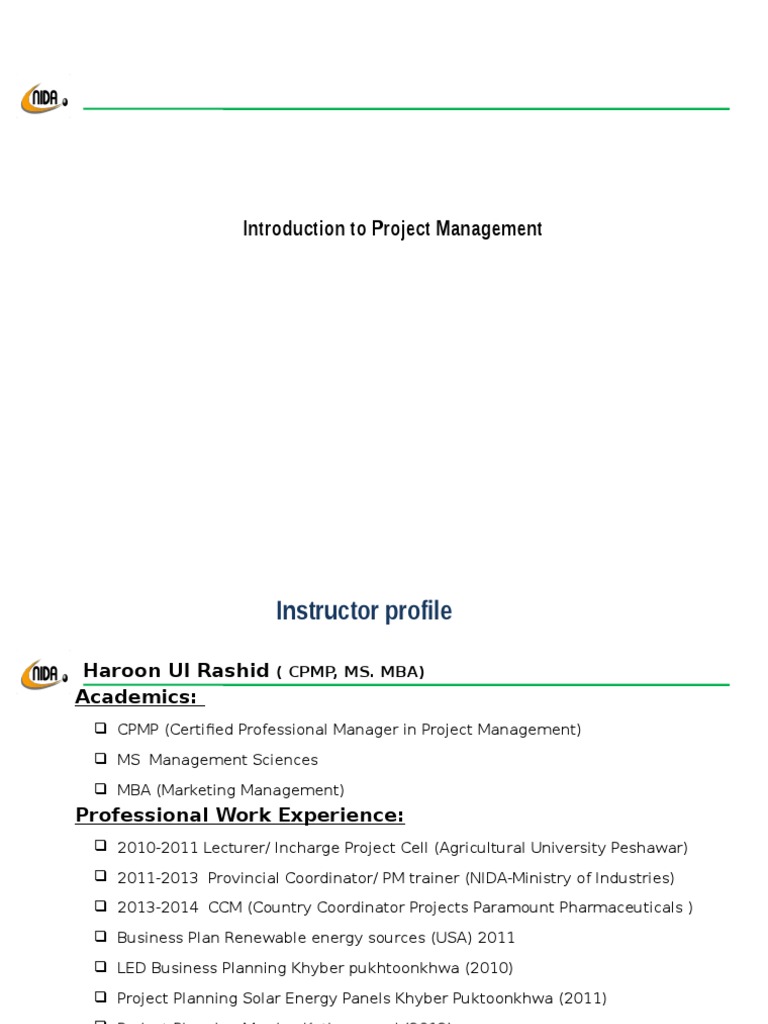 Session1 - Project MGT Introduction | PDF | Project Management | Goal