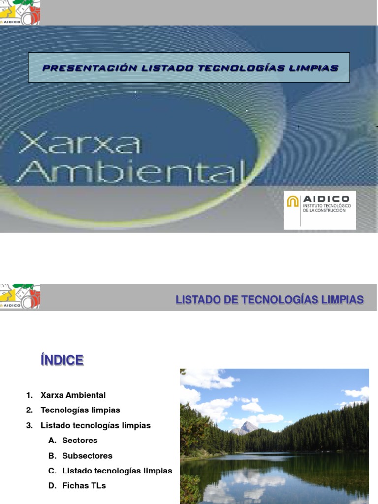 Tecnologías Limpias | PDF | Residuos | Contaminación