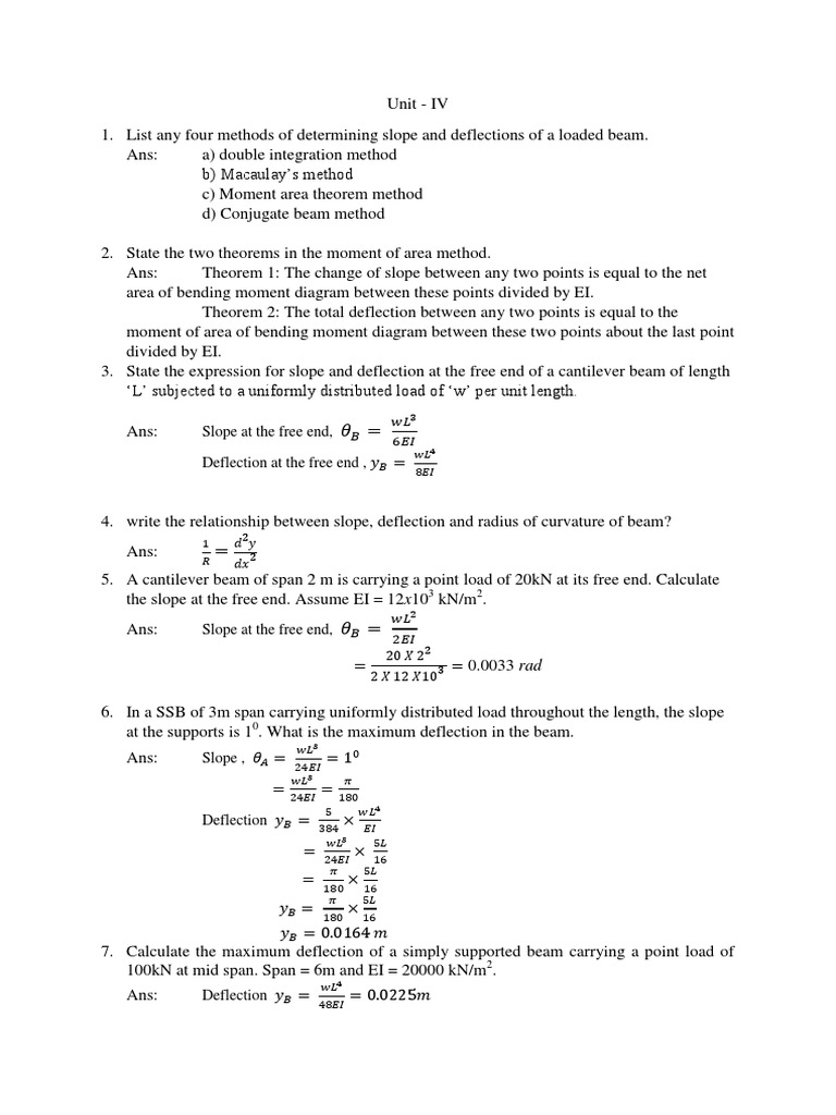 Som Unit Iv | PDF | Buckling | Column