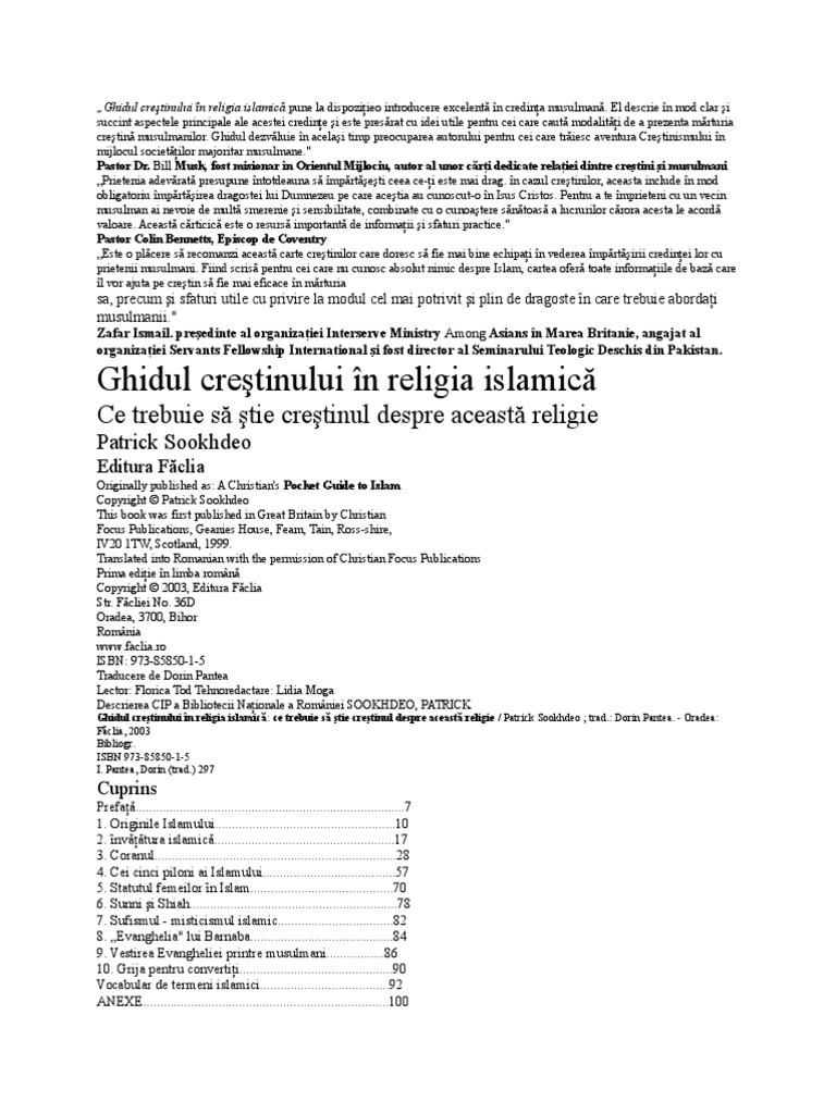 Ghidul Crestinului in Religia Islamica | PDF