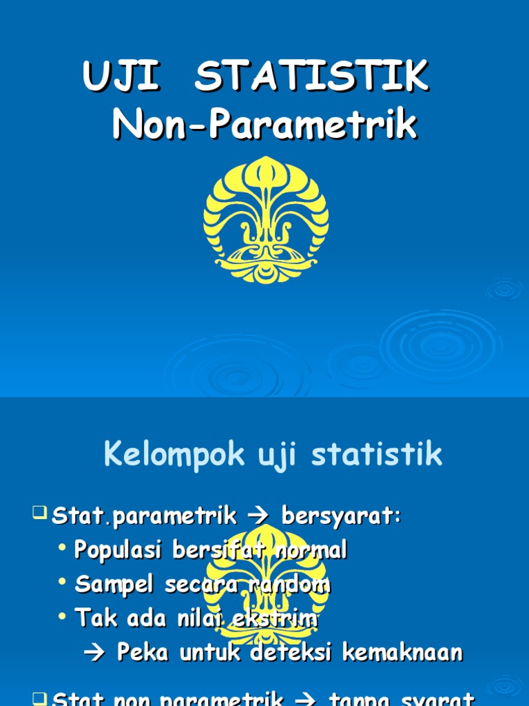 Uji Statistik Non Parametrik