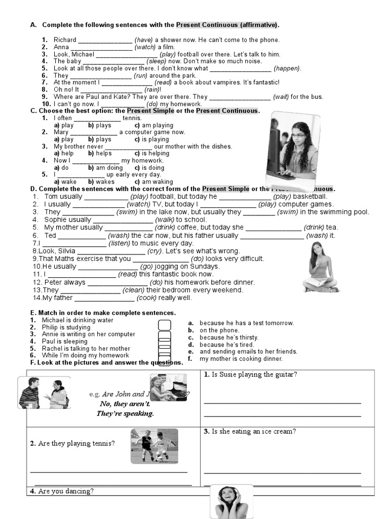 Reading Present Simple Continuous and Past | PDF | Tornadoes | Vortices