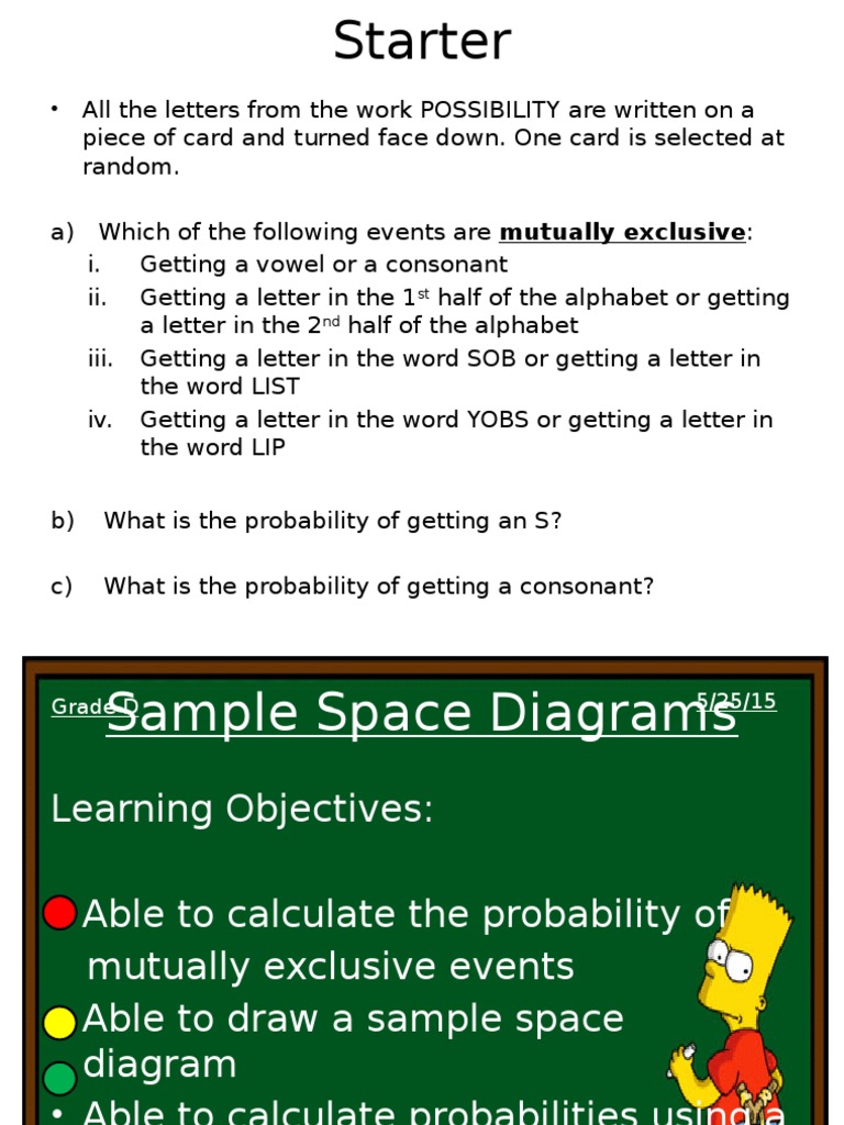 Sample Space Diagrams Yr 10 | PDF | Probability | Dice