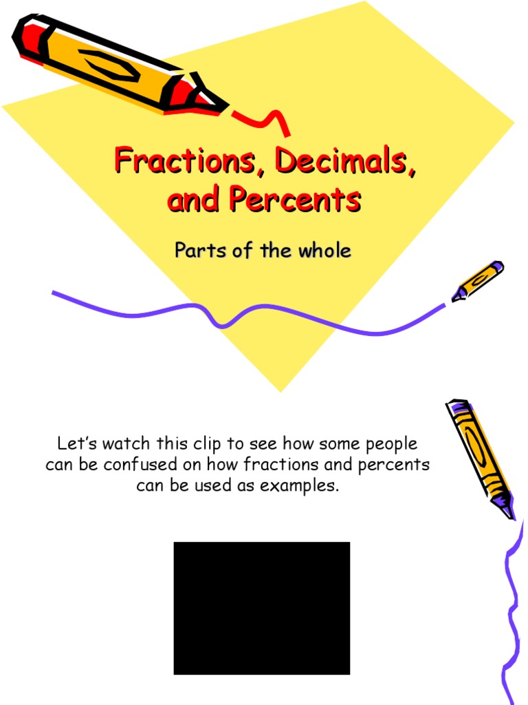 Understanding Fractions, Decimals, and Percents | PDF | Fraction ...