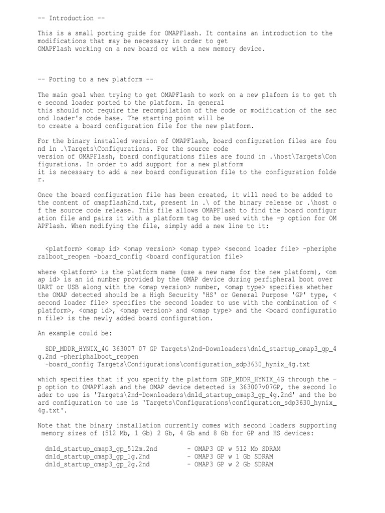 Porting Guide | PDF | Flash Memory | Device Driver