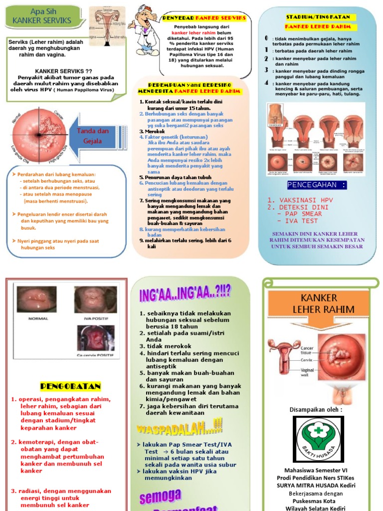 Print Leaflet Kanker Serviks | PDF | Kesehatan Holistik | Sains & Matematika