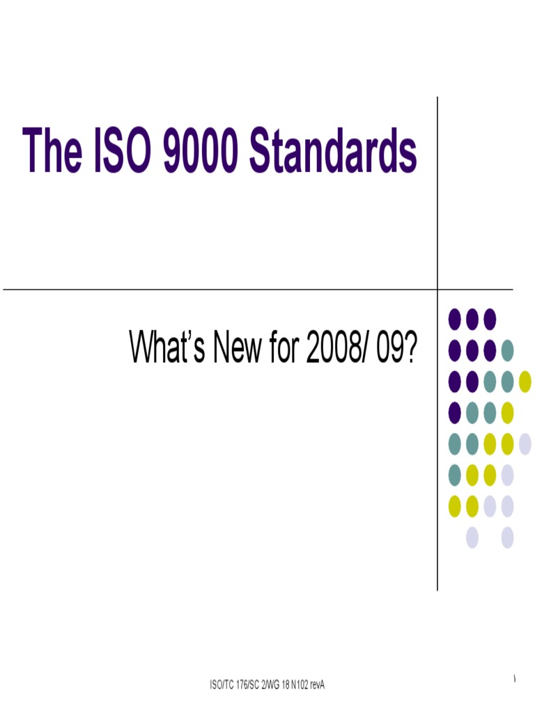WG18 N102 RevA Users Presentation2 | PDF | International Organization For Standardization | Iso 9000