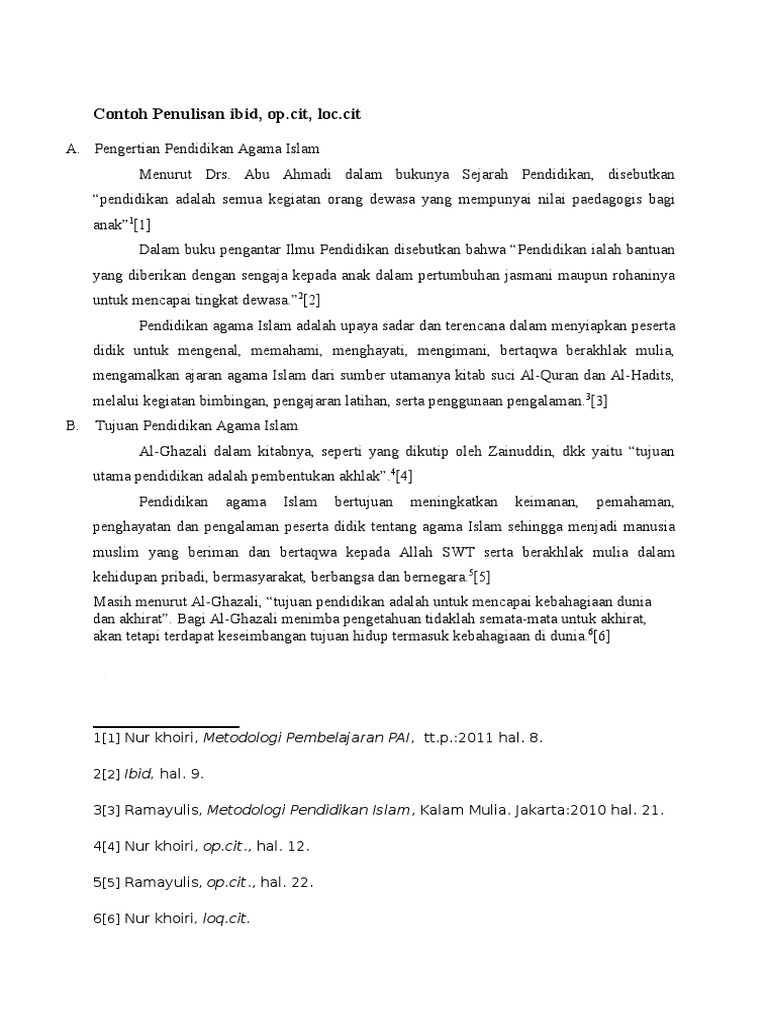 Contoh Ibid 1 | PDF