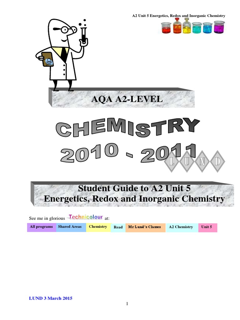 Unit 5 Chemistry Notes | PDF | Battery (Electricity) | Solvation