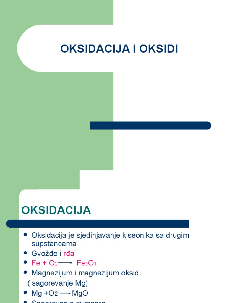 Oksidi Kis I Baze Opsta Hemija | PDF