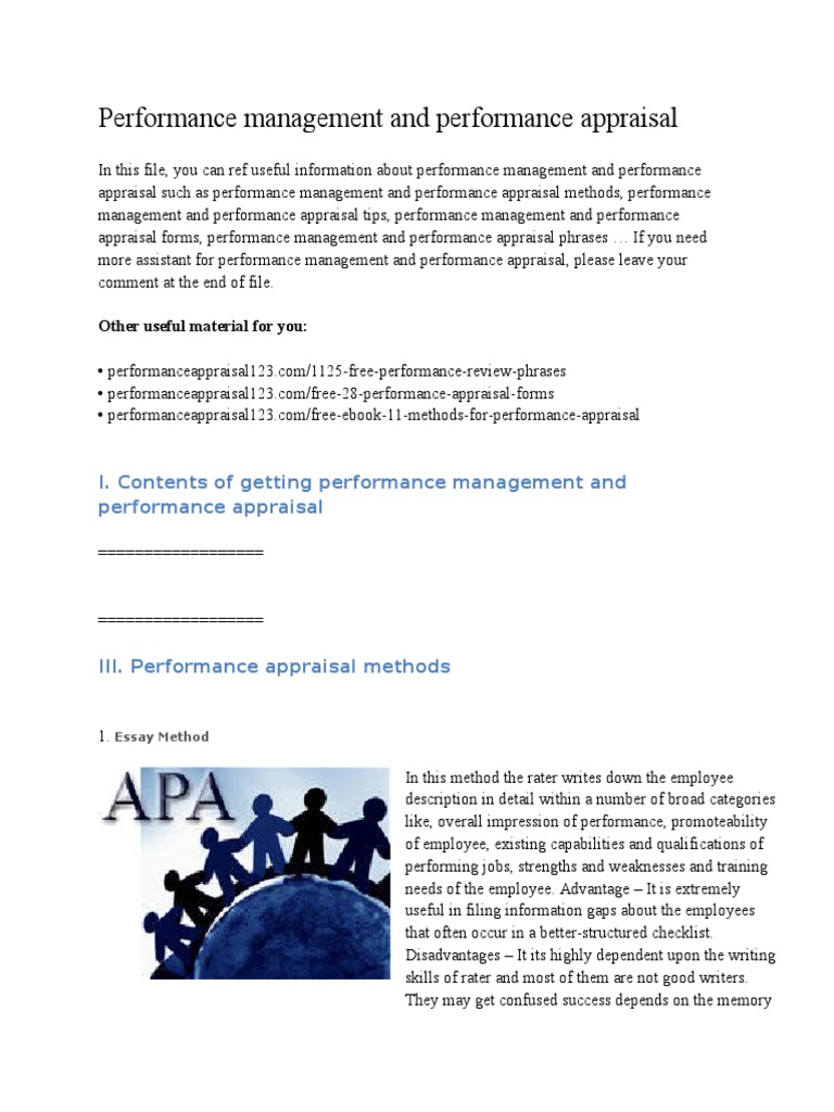Performance Management and Performance Appraisal | PDF | Performance ...