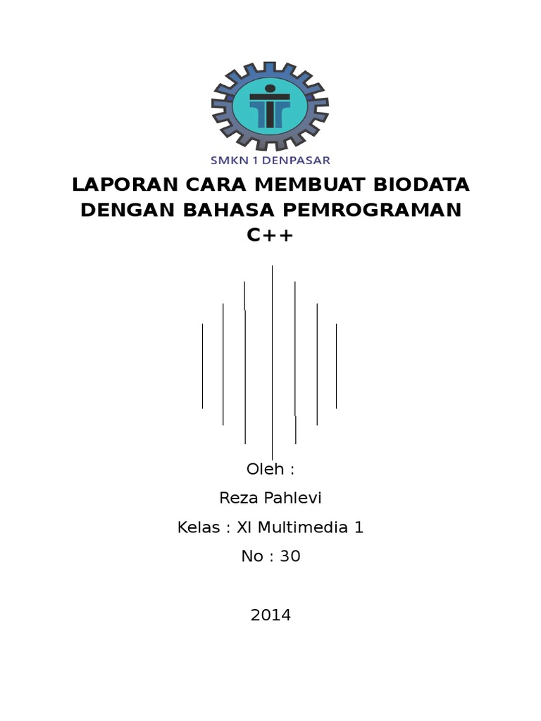 Laporan Cara Membuat Biodata Di Dev C++ | PDF | Komputer