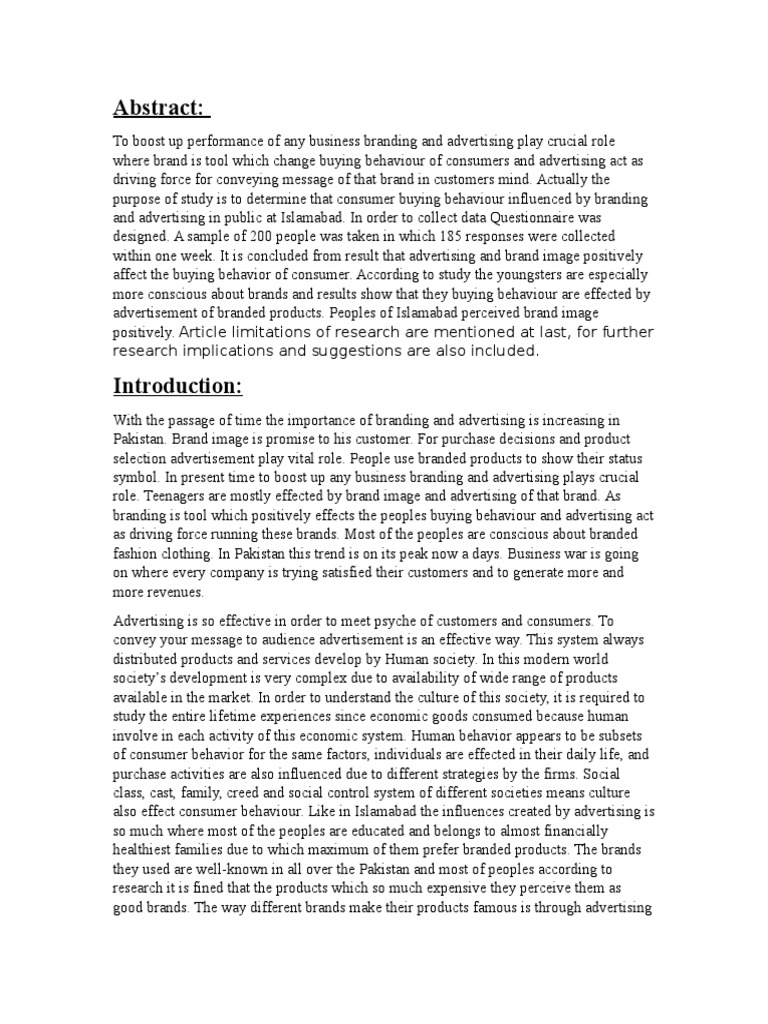 Impact of branding and advertising on consumer buying behaviour | Brand ...