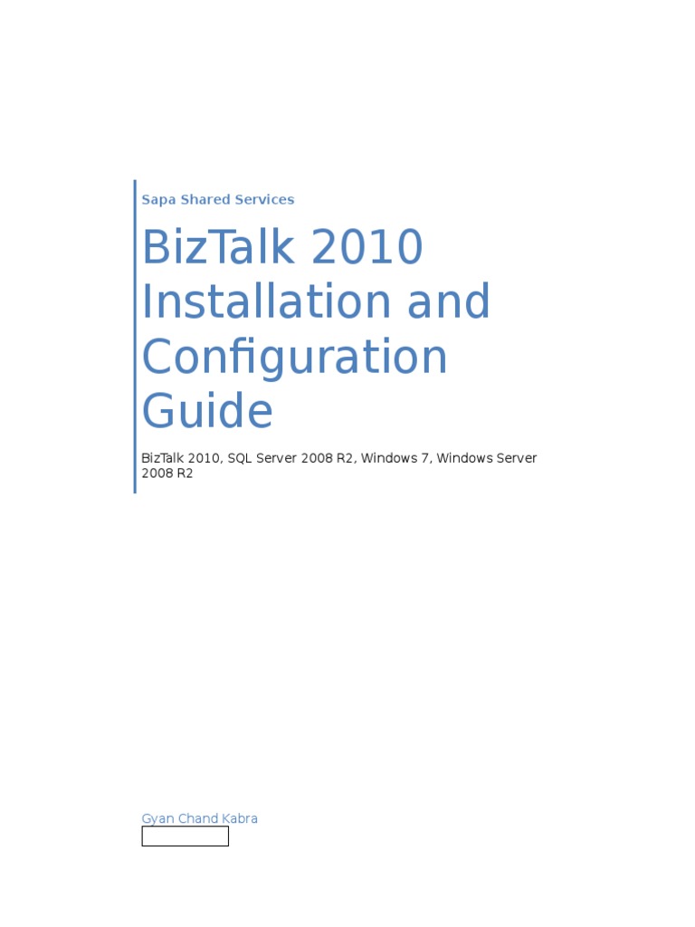 BizTalk 2010 Installation and Configuration Guide | PDF | Share Point | Internet Information ...