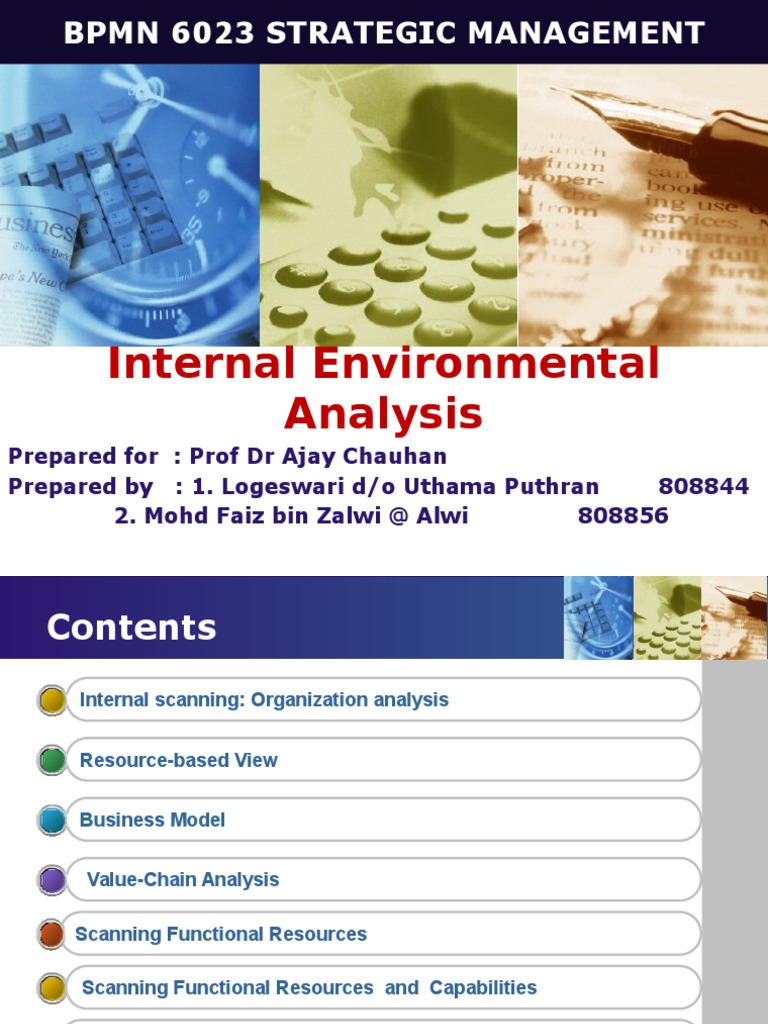 Internal Environmental Analysis | PDF | Strategic Management | Revenue