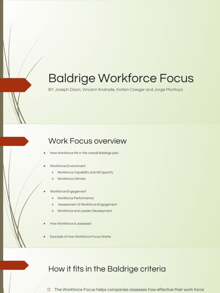 Baldrige Criteria Teach-Back | PDF
